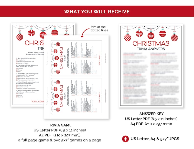 Christmas Trivia Game, Printable Holiday Trivia Questions With Answers ...