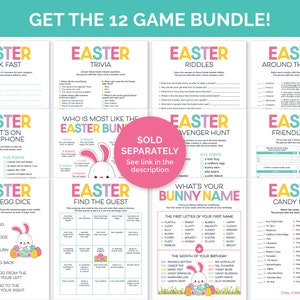 Who is Most Like the Easter Bunny Game, Printable Easter Party Game for ...