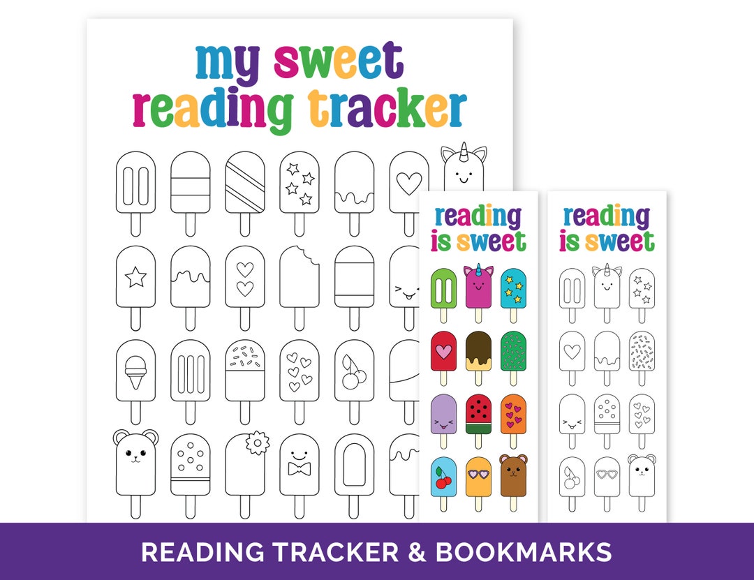 Summer Reading Tracker for Kids, Printable Book Tracker and Colouring ...