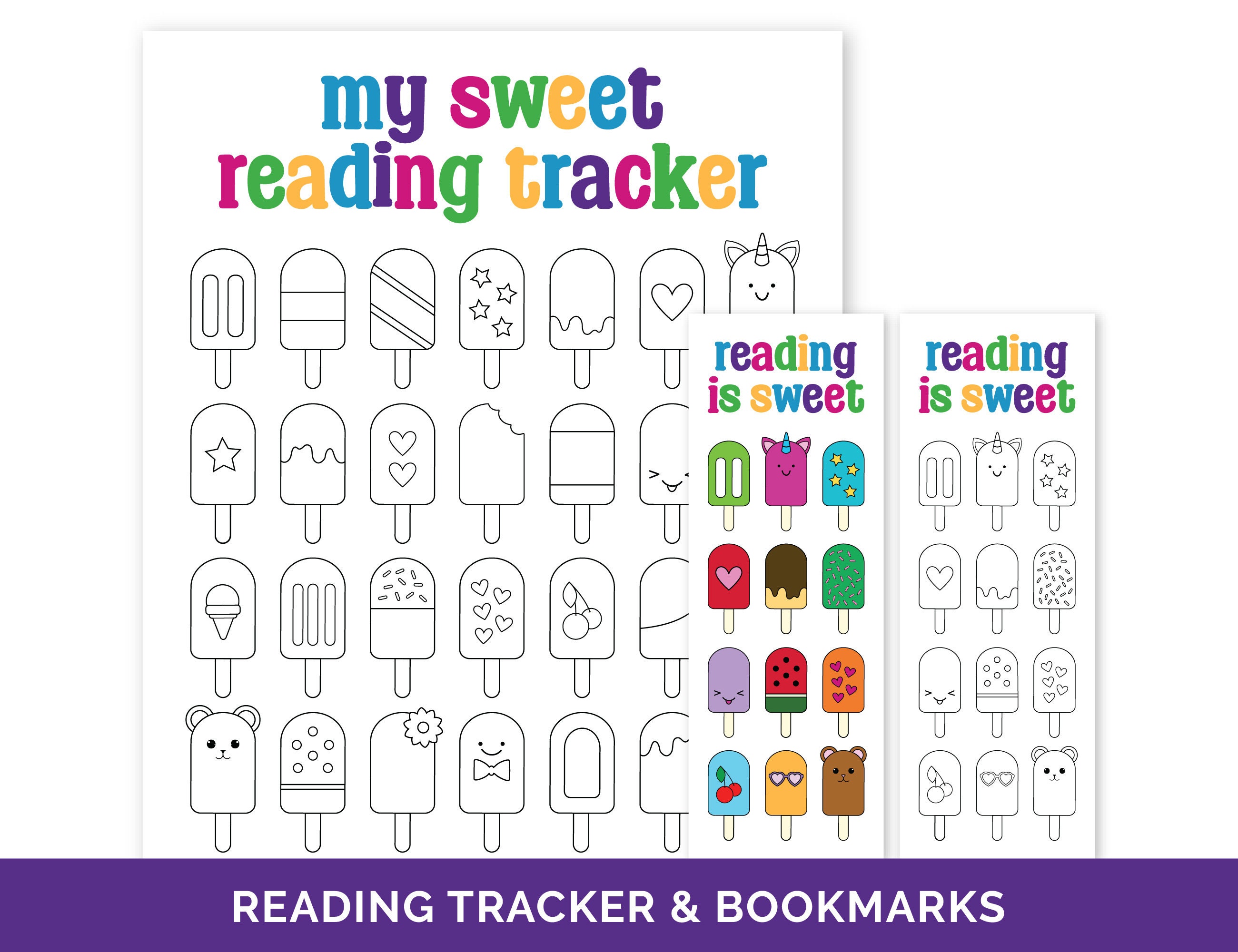 Summer Reading Tracker for Kids, Printable Book Tracker and Colouring ...