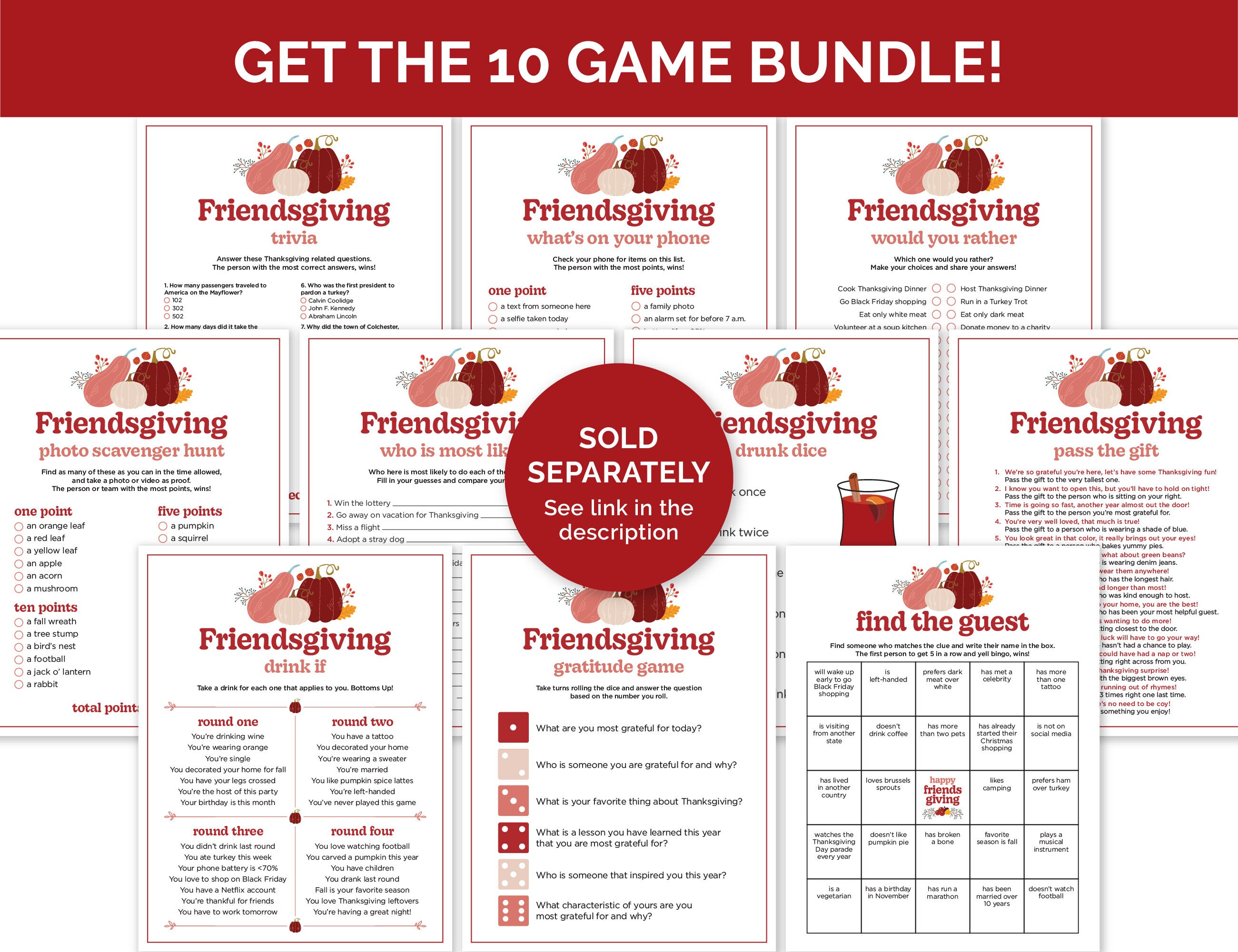 Editable Friendsgiving Find the Guest Bingo Game, Friendsgiving Party ...