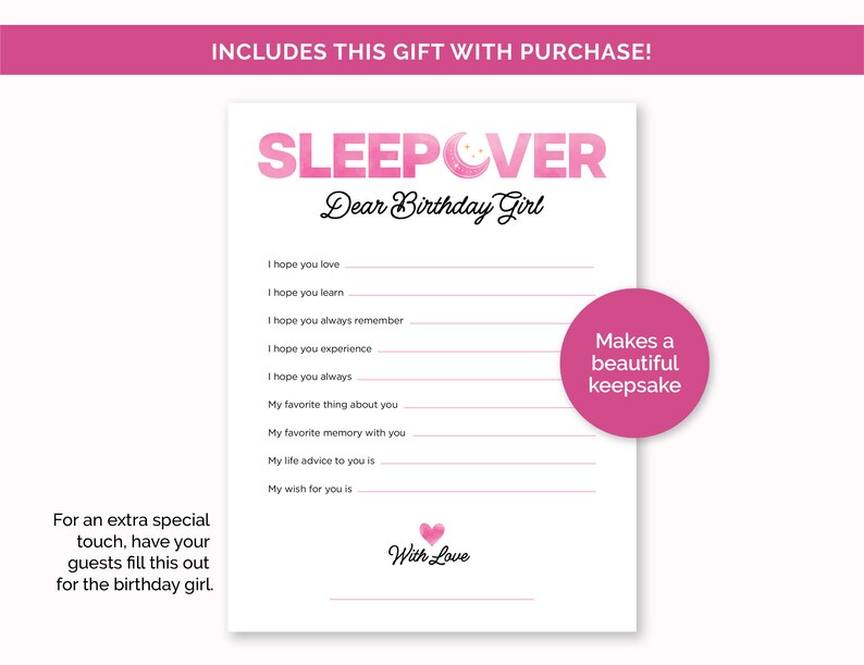 Sleepover Birthday Party Games, Printable Games Bundle for a Slumber ...