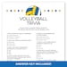 Volleyball Trivia Game, Printable Quiz With Answers for a Volleyball ...