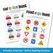 Road Trip Scavenger Hunts for Kids, Printable Road Signs Game, Coloured ...