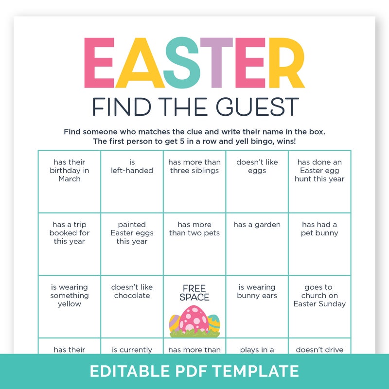 Find Someone Who Game - Etsy