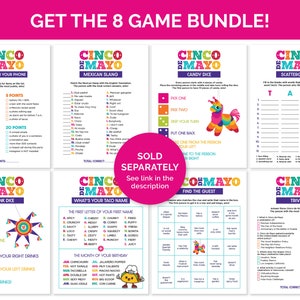 Cinco De Mayo Trivia Game, Printable Quiz With Answers for a Mexican ...