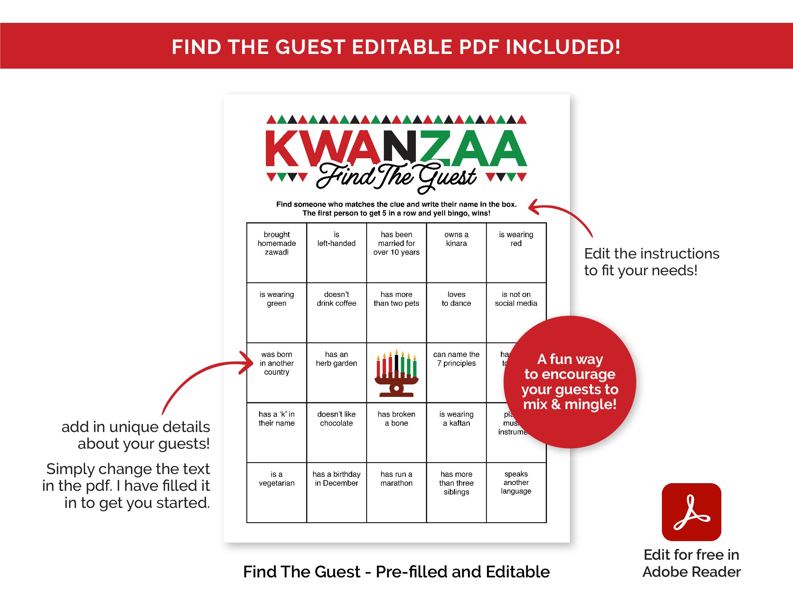 Kwanzaa Games for Kids and Adults, Printable Games Bundle for a Family ...