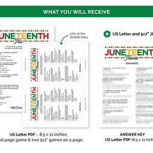 Juneteenth Trivia Game, Printable Black History Quiz, Juneteenth Game ...
