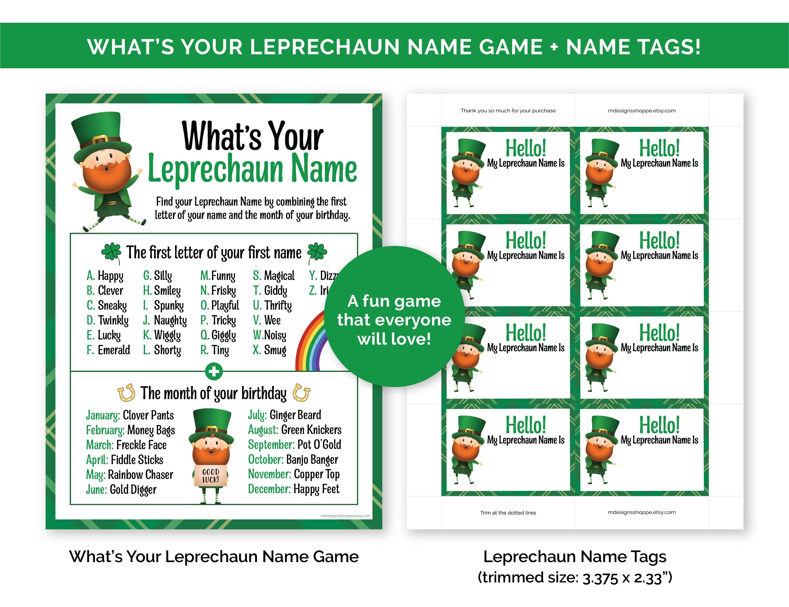 St. Patricks Day Games Bundle, Printable St. Patricks Day Party Games ...