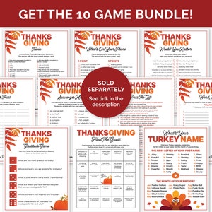 What's Your Turkey Name Game, Printable Thanksgiving Party Game for ...
