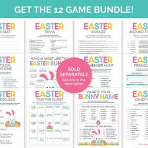 Easter Riddles, Printable Riddle Me This Game for a Family Easter Party ...