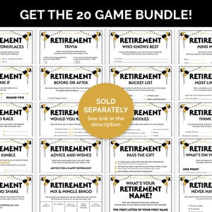 Retirement Trivia Game, Printable Quiz for a Retirement Party, Work ...