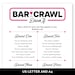 Bar Crawl Drink If Game, Printable Drinking Game for a Birthday Bar ...