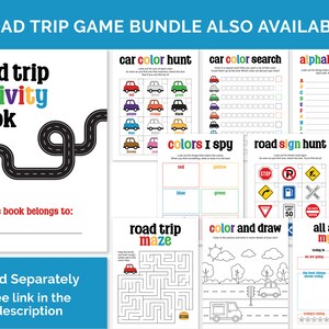 Counting Coloured Cars Printable, Road Trip Game for Kids, Car ...