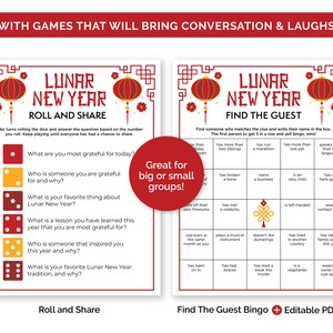 Lunar New Year Games, Printable Chinese New Year Games Bundle for ...