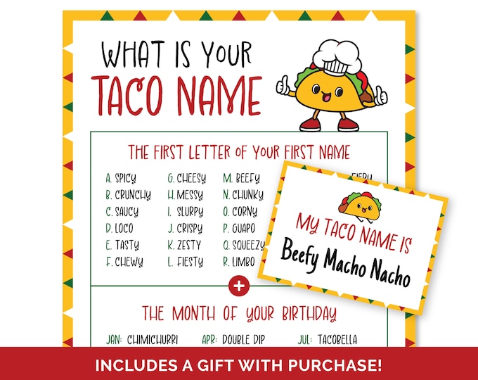 Fiesta Taco Trivia Game, Printable Trivia Game for a Taco Party, Final ...