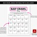 Bar Crawl Games Bundle, Printable Bar Hopping Games for a Birthday Bar ...
