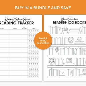 Book Tracker Printable, Reading Tracker, 100 Books Challenge, Printable ...