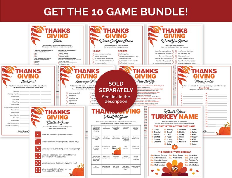 Thanksgiving What's on Your Phone Game, Printable Thanksgiving Office ...