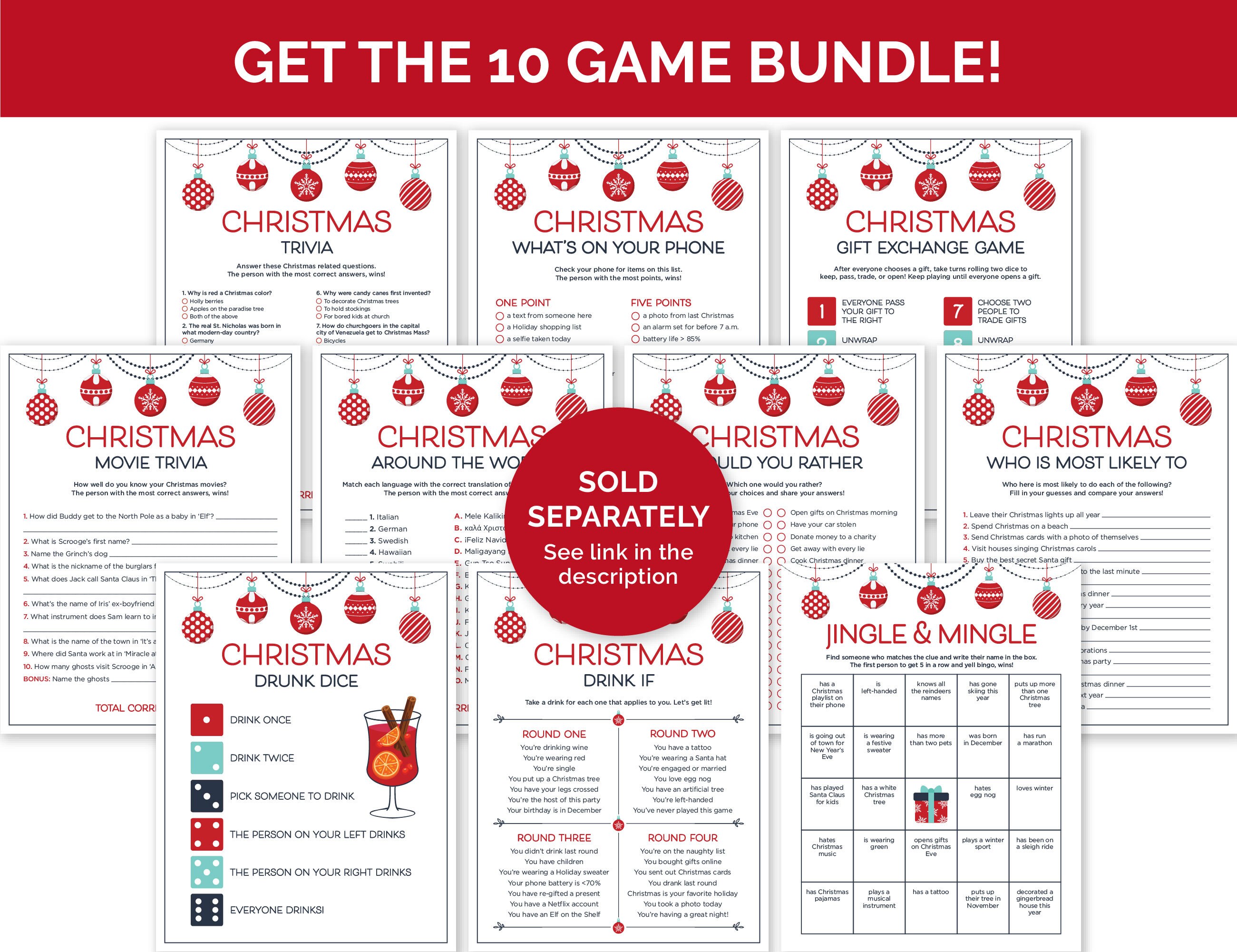 Christmas Most Likely to Game for Adults, Printable Holiday Office ...