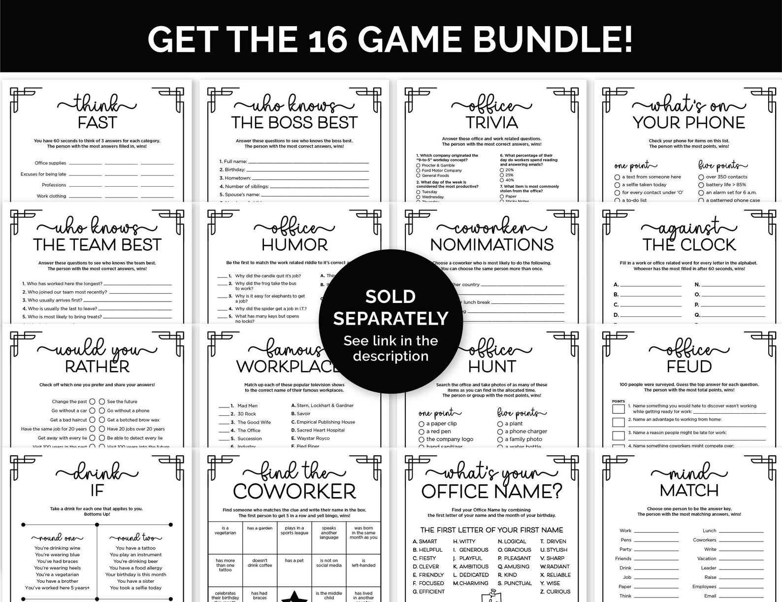 What's Your Office Name, Printable Office Party Icebreaker Game, Name ...