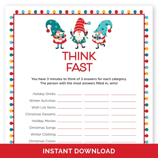 Christmas Party Game - Etsy