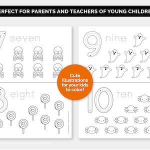 Halloween Worksheets for Kids, Printable Tracing and Coloring ...