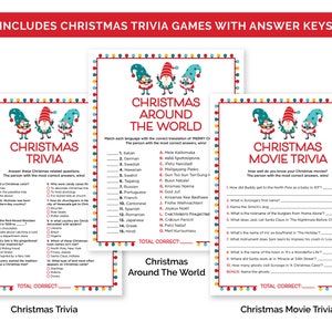 Christmas Games Bundle, Printable Christmas Games for Families, Holiday ...
