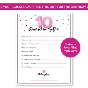10th Birthday Party Games, Printable Tenth Birthday Game Bundle With ...