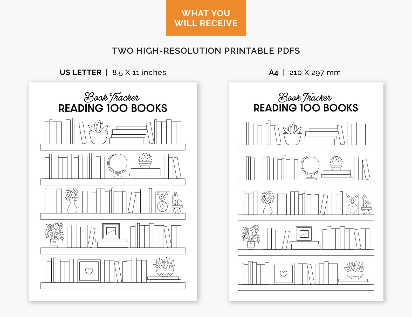 Book Tracker Printable Reading Tracker 100 Books Challenge - Etsy Canada