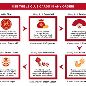 Chinese New Year Scavenger Hunt for Kids, Printable 2025 Lunar New Year ...