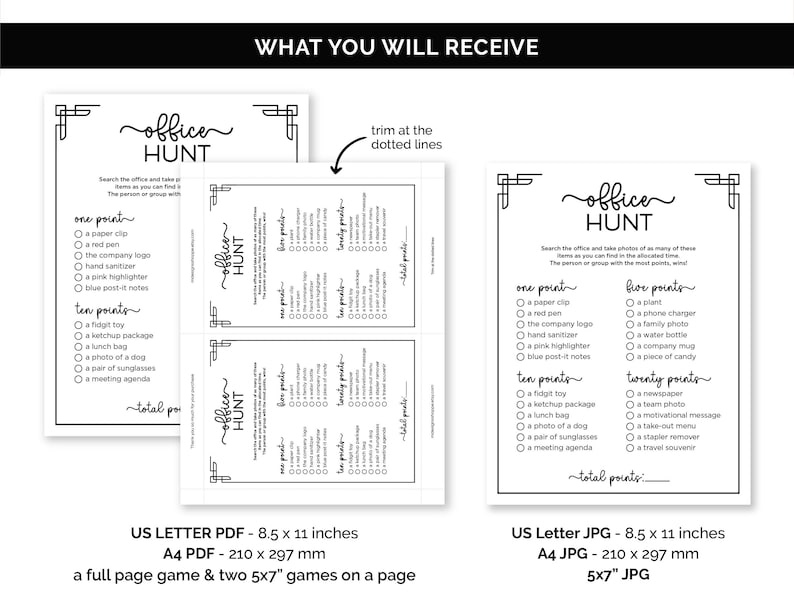 Office Scavenger Hunt, Printable Photo Scavenger Hunt for an Office ...