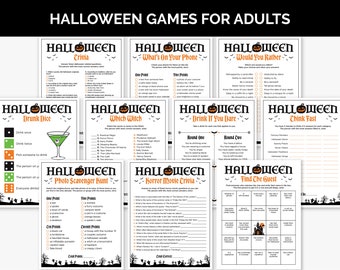 Halloween Trivia Games Halloween Party Games Teen Games - Etsy