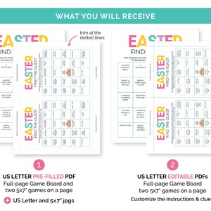 Editable Easter Find the Guest Bingo, Icebreaker Game for an Easter ...