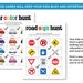 Road Trip Scavenger Hunts for Kids, Printable Road Signs Game, Coloured ...
