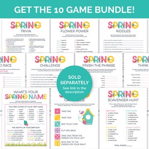 Spring Photo Scavenger Hunt, Printable Spring Party Game for Kids ...