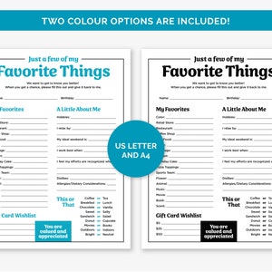 Employee Favorite Things Survey, Printable Coworker Questions, Employee ...