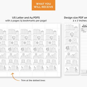 Reading Tracker Bookmarks, Printable Reading List Bookmark With ...