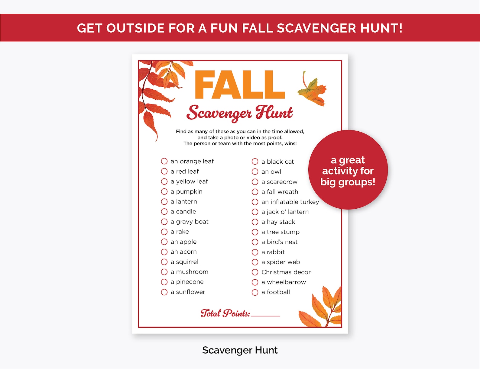 Fall Games Bundle, Printable Autumn Games for Kids, Teens, and Adults ...