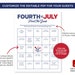 Fourth of July Find the Guest Bingo Game, Printable Party Game for a ...