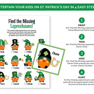 St. Patrick's Day Scavenger Hunt, Printable Find the Missing ...
