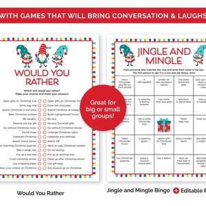 Christmas Games Bundle, Printable Christmas Games for Families, Holiday ...
