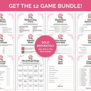 Who Knows Mom Best, Printable Mother's Day Trivia Game, How Well Do You ...