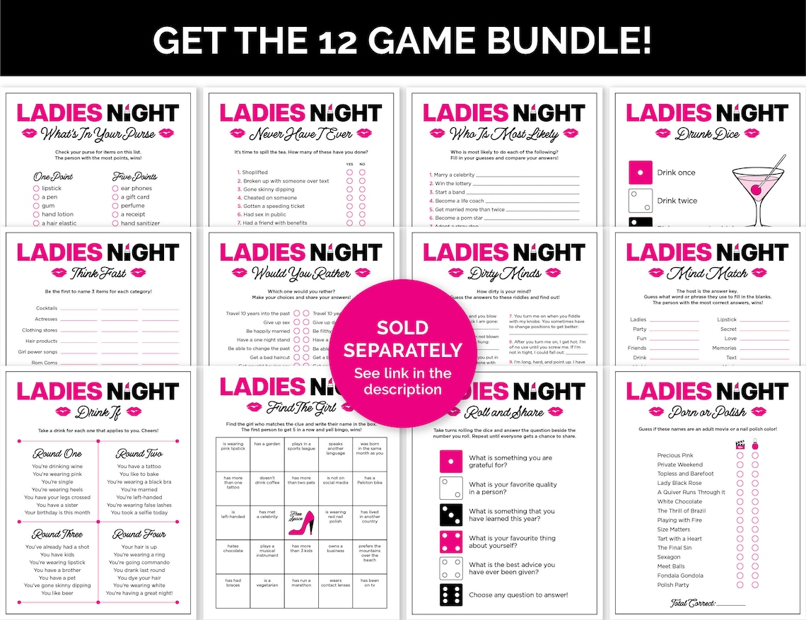 Ladies Night Bingo Game, Editable Icebreaker Party Game for a Girls ...