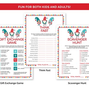 Christmas Games Bundle, Printable Christmas Games for Families, Holiday ...