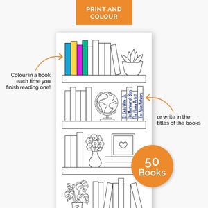 Reading Tracker Bookmarks, Printable Reading List Bookmark With ...