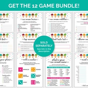 Ice Cream Riddles, Printable Riddle Me This Game for an Ice Cream ...