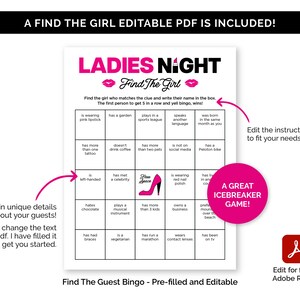 Ladies Night Games, Printable Game Bundle for a Girls' Night, Girls ...