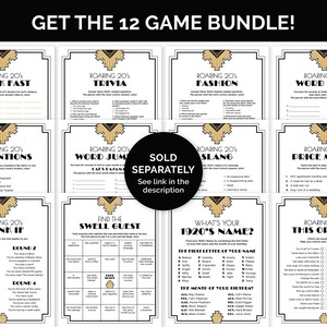 What's Your 1920s Name Game, Printable Roaring Twenties Game, 20s Name ...