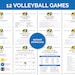 Volleyball Games, Printable Games Bundle for a Volleyball Team Party ...